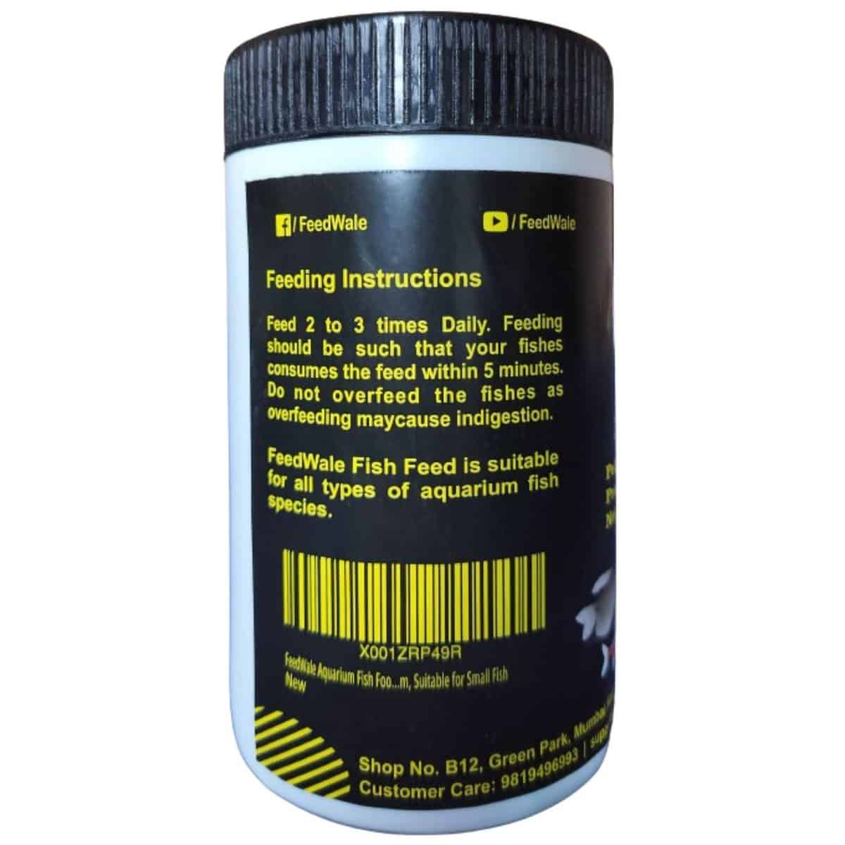 FeedWale 0.8mm Aquarium Floating Fish Food 270gm - FeedWale