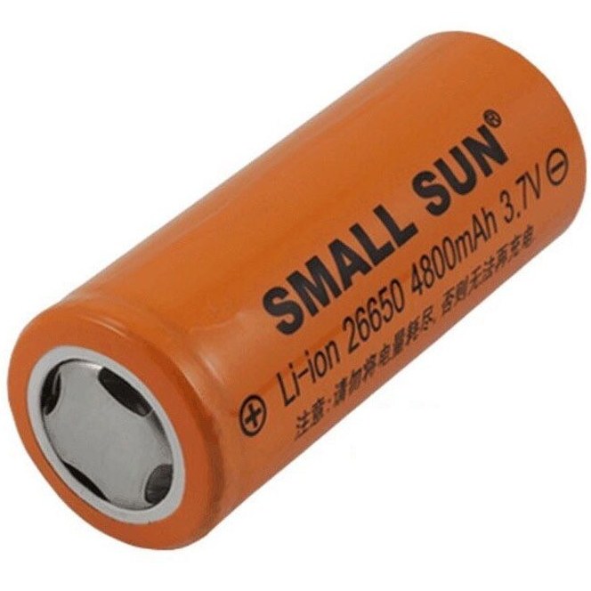 4800mAh Li-ion Battery Small Sun 26650 3.7V - 1pc - FeedWale